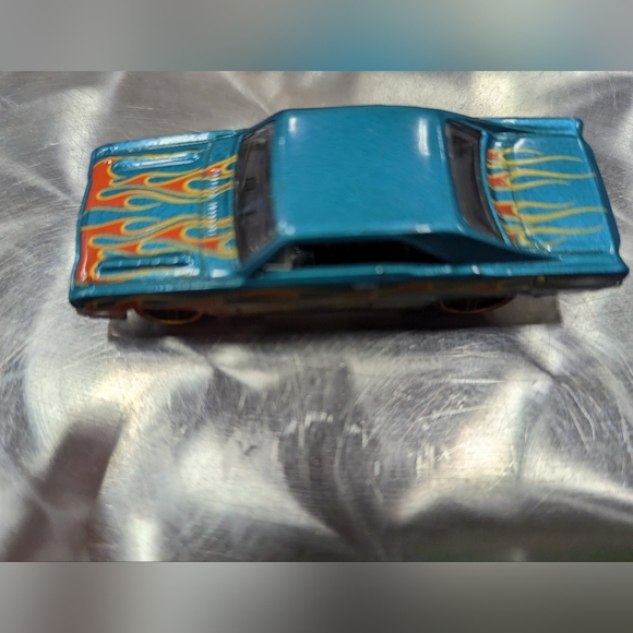 Toys | Hot Wheels Chrysler Blue With Flames | Poshmark